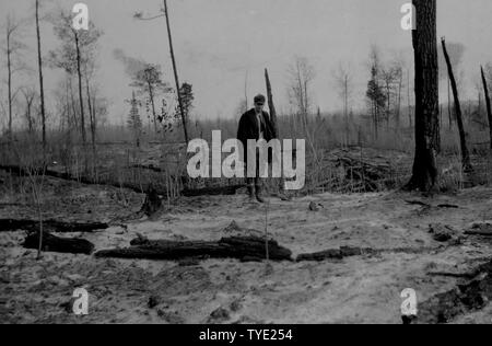 Photograph of Ross Lake Fire in Minnesota; Scope and content: Original ...