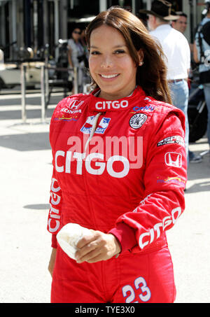 Milka Duno Indy Car IRL Racing Iowa Speedway Stock Photo - Alamy