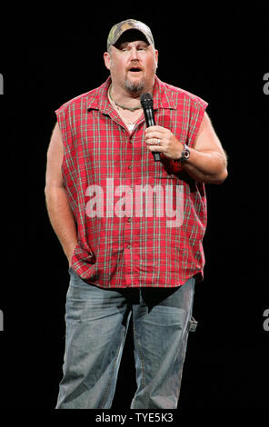 Larry the Cable Guy performs with the Blue Collar Comedy tour at the BankAtlantic Center in ...