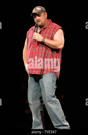 Larry the Cable Guy performs with the Blue Collar Comedy tour at the BankAtlantic Center in ...