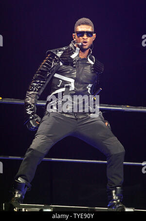 Usher performs in concert on New Year's Eve at the American Airlines ...