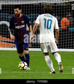 Miami, Florida - July 1: Luka Modric of Real Madrid in action during a ...