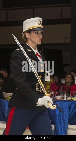 U.S. Marine Corps Recruit Rachel Hammer, a recruit with Golf Company ...