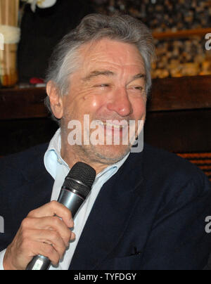 Meir Teper, Actor Robert De Niro and chef Nobu Matsuhisa (r) attend the ...