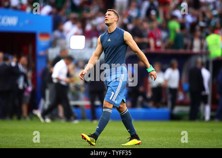 Manuel Neuer (Germany) looks on during Germany v Cote D'Ivoire, Group E ...