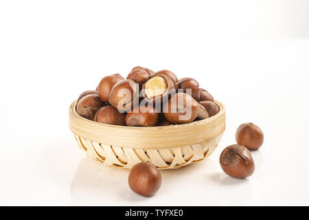 Northeast characteristic open hazelnut Stock Photo - Alamy