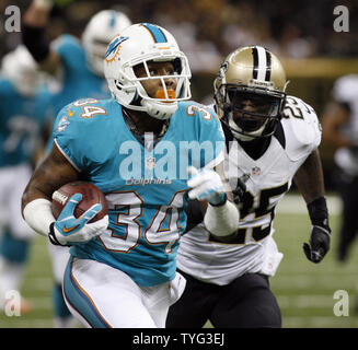 Miami Dolphins' running back Marcus Thigpen practices during NFL ...