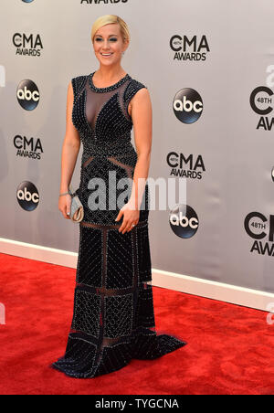 Kelli Pickler arrives on the red carpet for the 48th Annual Country ...