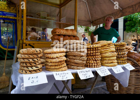 Athens Greece. Food stall downtown Stock Photo - Alamy