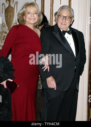 Barbara Walters and Dr. Henry Kissinger attend The Museum of Television ...
