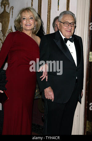 Barbara Walters and Dr. Henry Kissinger attend The Museum of Television ...