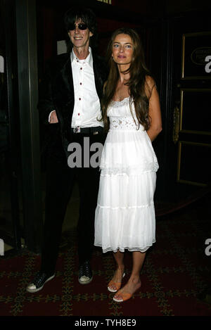 Ric Ocasek and wife Paulina Porizkova arrive for the premiere of "No ...