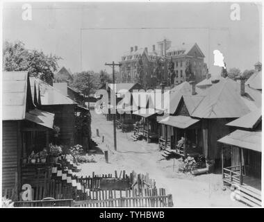Public Works Administration: Slum housing in University, Atlanta ...