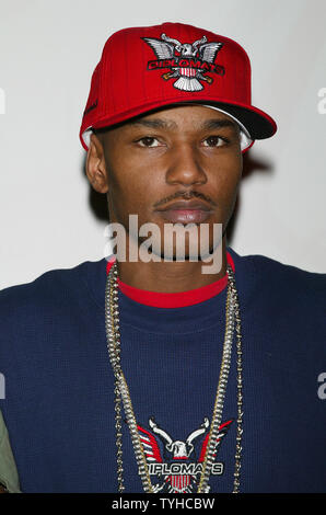 Rapper Cam'ron talks to the media at a press conference for his new ...
