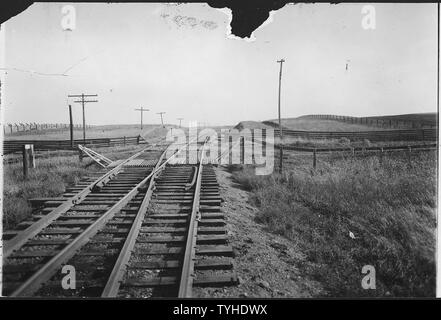 Railroad Crossing with Cattle Guards, Rural South Dakota Stock Photo ...