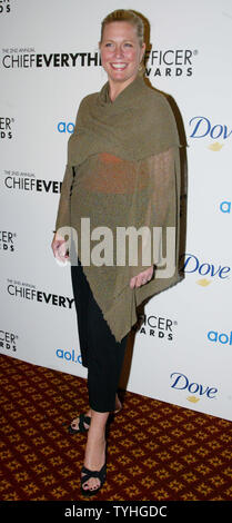 Plus-size model Emme arrives to the AOL.com "Chief Everything Officer ...