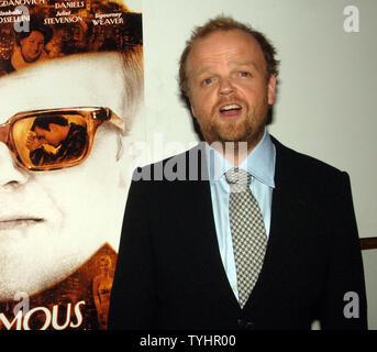 INFAMOUS, Toby Jones as Truman Capote, cinematographer Bruno Delbonnel ...