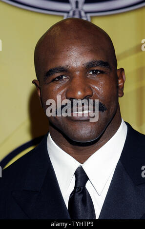 Evander Holyfield arrives on the red carpet at the special screening of ...
