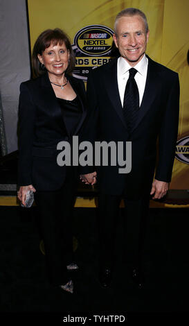 Mark Martin and wife, Arlene Martin arrive at the NASCAR Sprint Cup ...