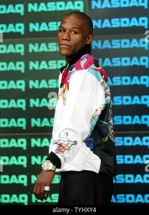 Floyd Mayweather takes part in media availability ahead of his June 6th ...