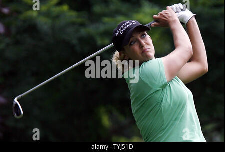 Cristie Kerr hits on the first fairway during the third round of the U ...