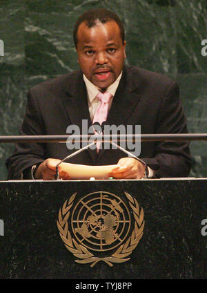 Mswati III , the king of Swaziland and head of the Swazi Royal Family ...