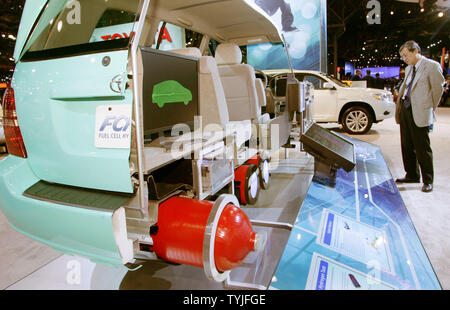 A photo shows a TOYOTA's new vehicle, "Land Cruiser FJ," unveiled to ...