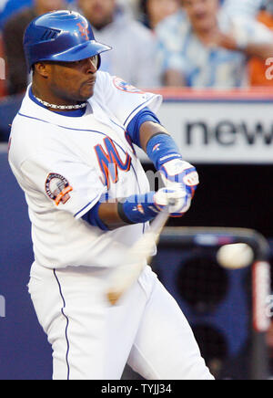 New York Mets Luis Castillo plays in a game against the Florida Marlins ...
