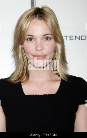 Leslie Bibb arrives for the Tribeca Film Festival premiere of "Moon" at ...