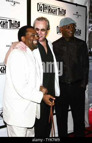 Spike Lee, Danny Aiello, on-set of the Film, "Do The Right Thing ...