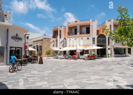shopping precinct in Paphos old town centre, Paphos, Cyprus Stock Photo ...