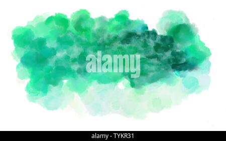 aqua marine, light sea green and pale green watercolor graphic ...