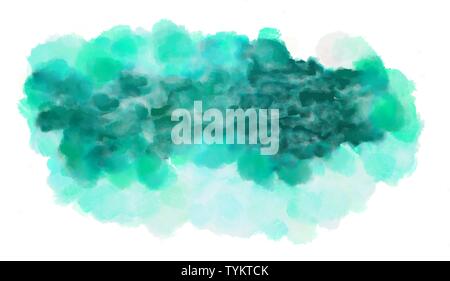 light sea green, pale turquoise and aqua marine watercolor graphic ...