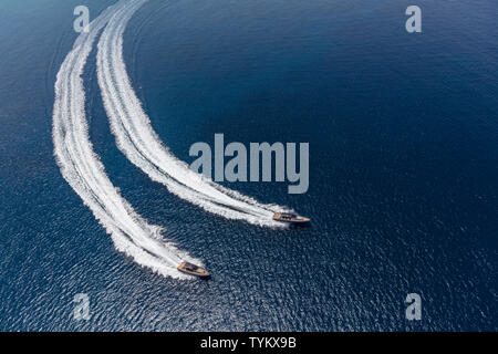 inflatable motor boat in formentera, navigate in the beautiful sea of ...