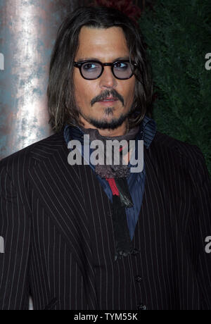 Johnny Depp at the premiere of "The Tourist" at the Ziegfeld Theatre in ...
