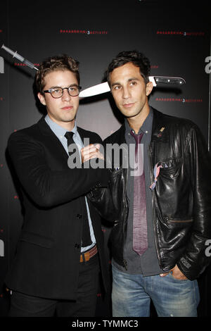 Henry Joost and Ariel Schulman arrive for the "Paranormal Activity 3 ...