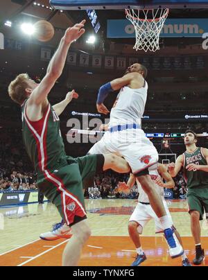 Milwaukee Bucks guard Nate Wolters sits on the bench late in the second ...