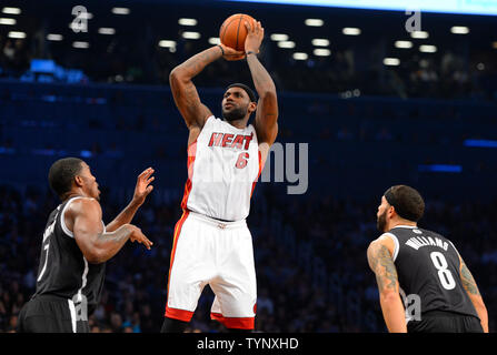 Brooklyn Nets forward James Johnson during the first half of an NBA ...
