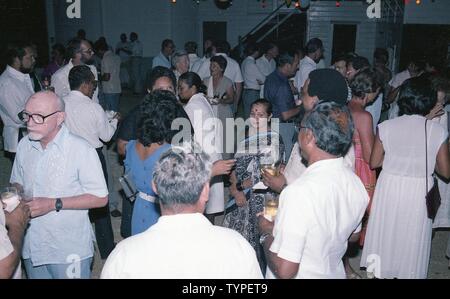 A LARGE GROUP OF PEOPLE MINGLING WITH ONE ANOTHER Stock Photo - Alamy
