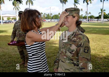 U.S. Army 1st Lt. Shaye Haver, has the elite Ranger Tab pinned on her ...