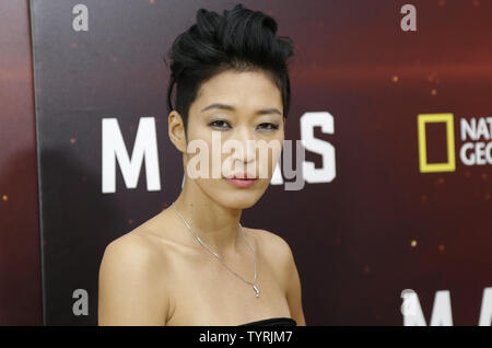 Jihae arrives on the red carpet at the National Geographic Channel ...