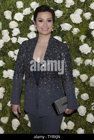 Lea Salonga arrives at the 71st annual Tony Awards at Radio City Music ...