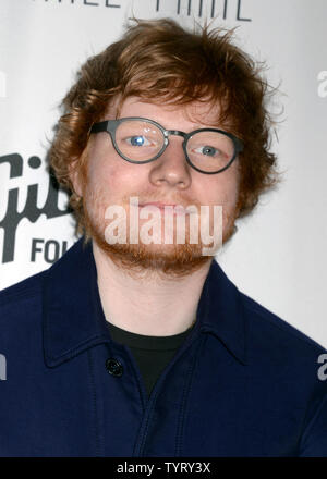 Ed Sheehan arrives on the red carpet at the Songwriters Hall Of Fame ...