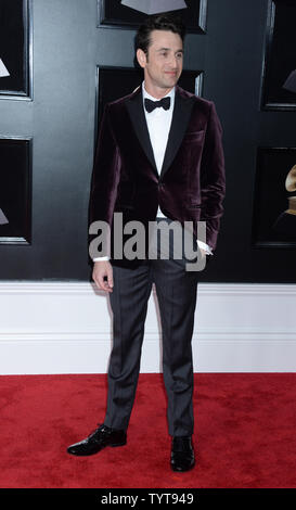 Justin Hurwitz arrives at the 60th annual Grammy Awards at Madison ...