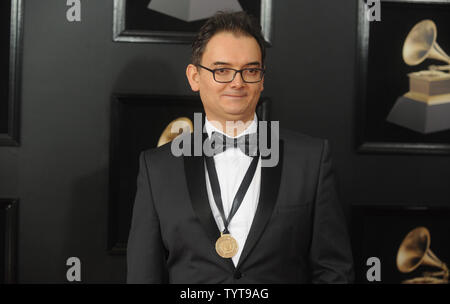 Hector del Curto arrives at the 60th annual Grammy Awards at Madison ...