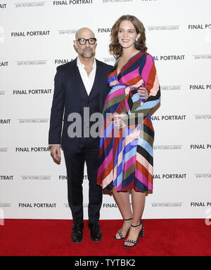 Felicity Blunt and Stanley Tucci arrive by carriage on day three of ...