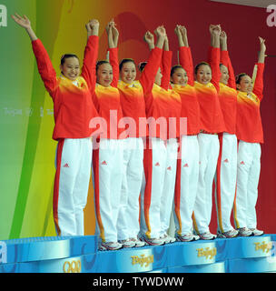 Chinese Team in the Synchronized Swimming competition at the 1994 World ...