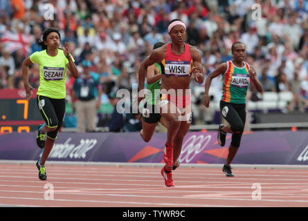Papua New Guinea's Toea Wisil in the Women's 200m heat four during day ...