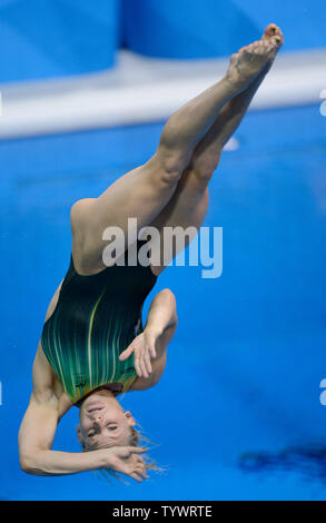 Jaele Patrick of Australia in the diving women's 3m springboard final ...