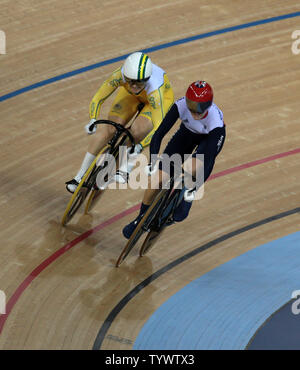 Australia's Anna Meares races against Great Britain's Victoria ...